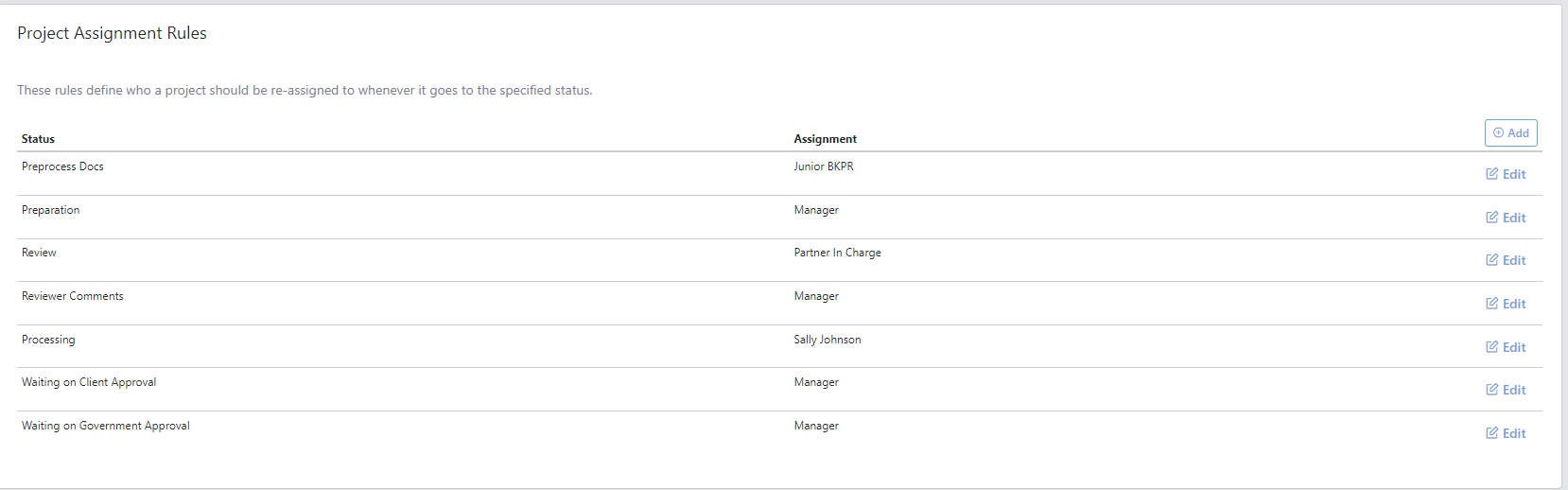 Project Assignment Rules – Firm360