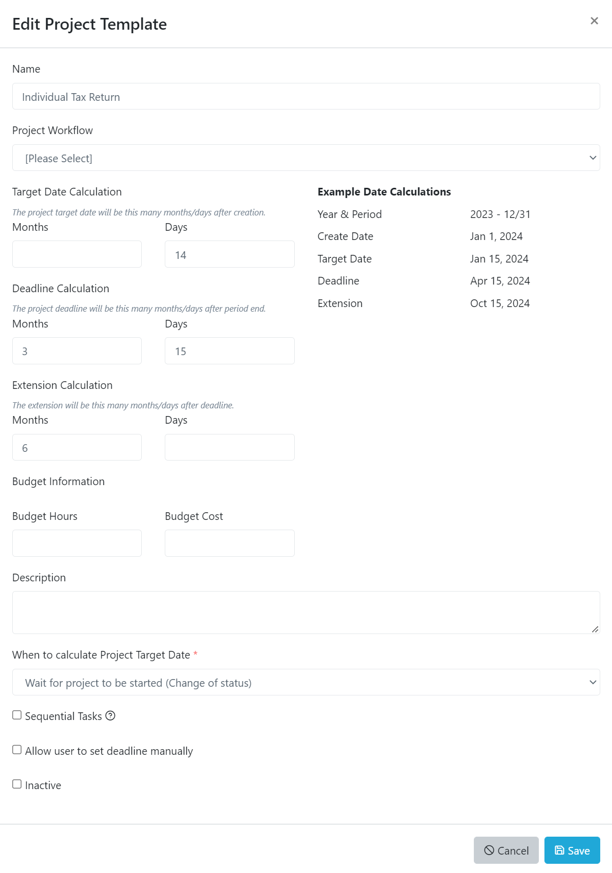Project Templates – Firm360