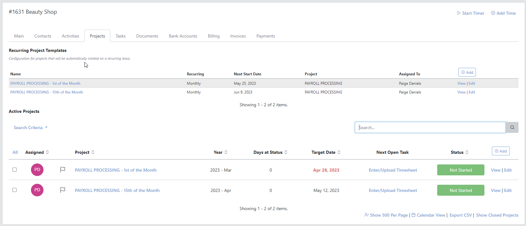 How to create semi-monthly payroll projects? – Firm360