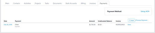 Setup ACH Payments – Firm360