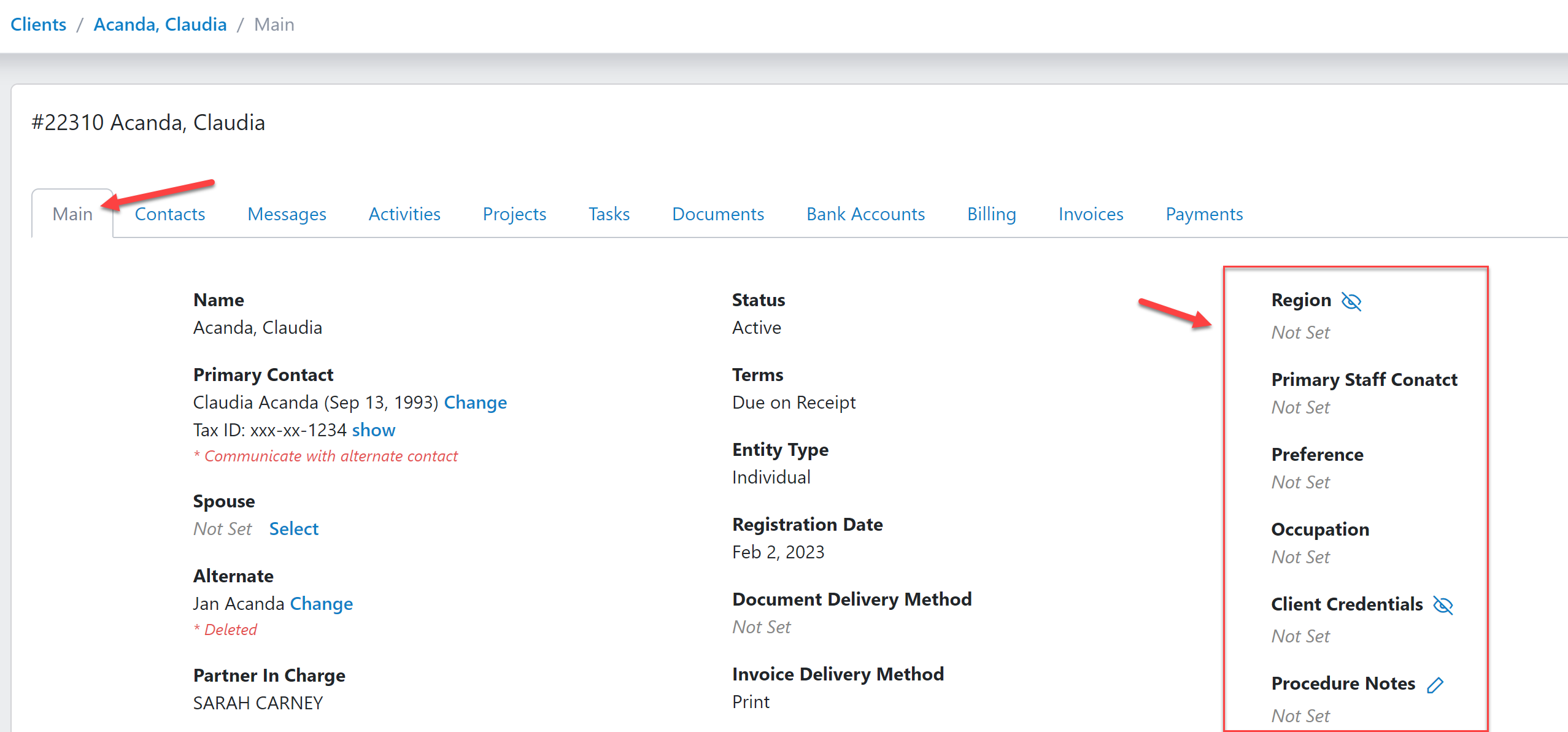 Admin - Client Custom Fields – Firm360