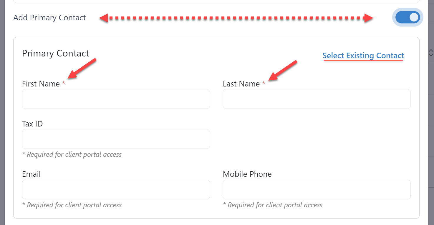 How To - Add a "Business" Client – Firm360