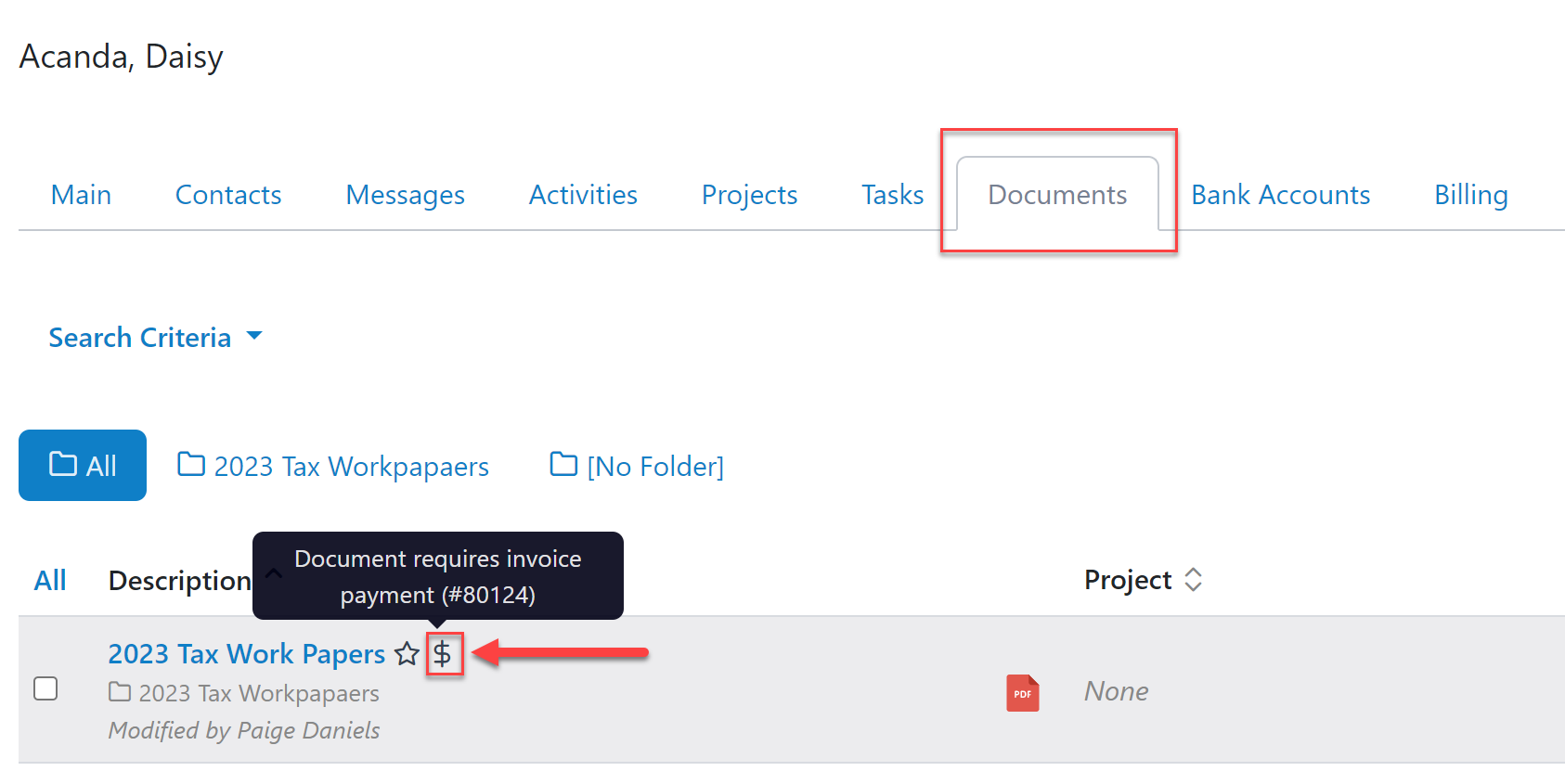 Documents- Restrict Document Access Until Invoice is Paid – Firm360