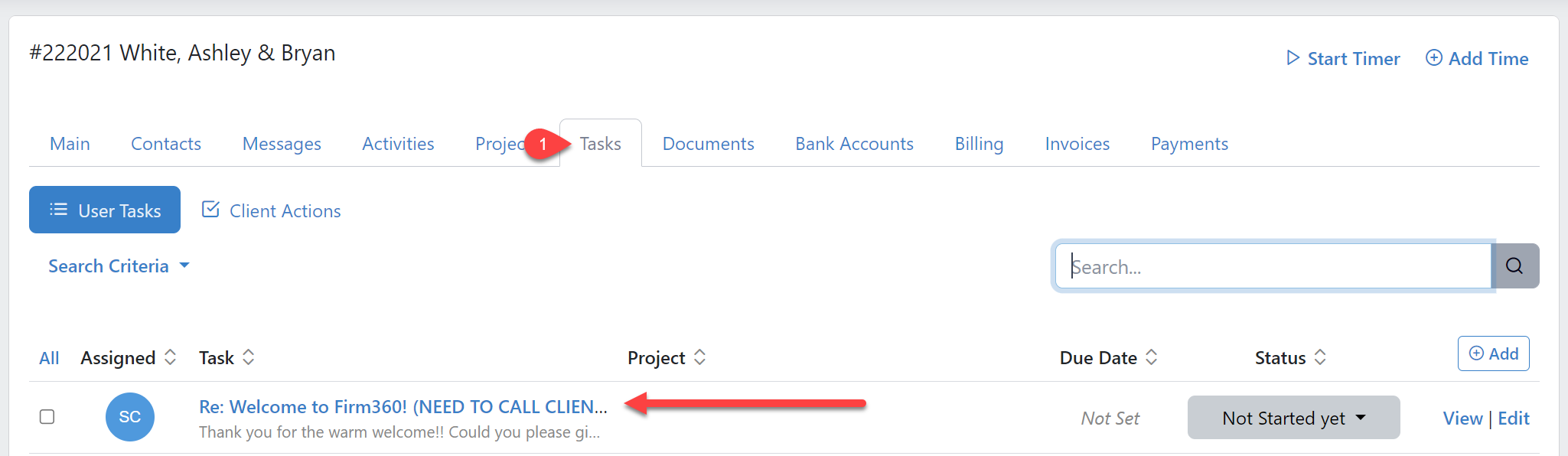 Client Portal Messaging – Firm360