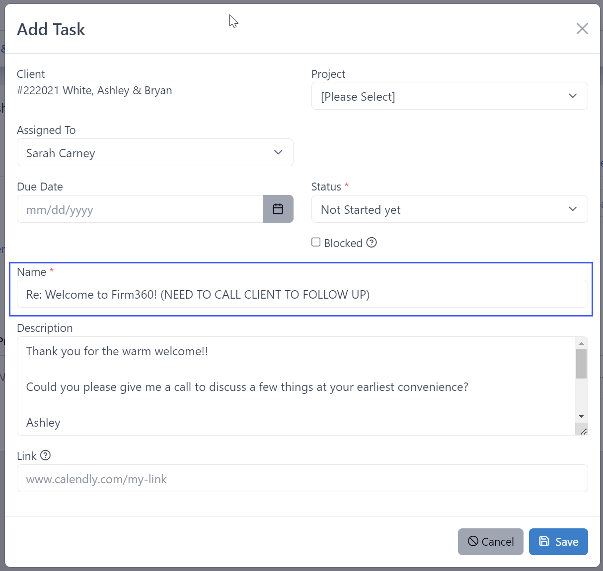 Client Messaging – Firm360