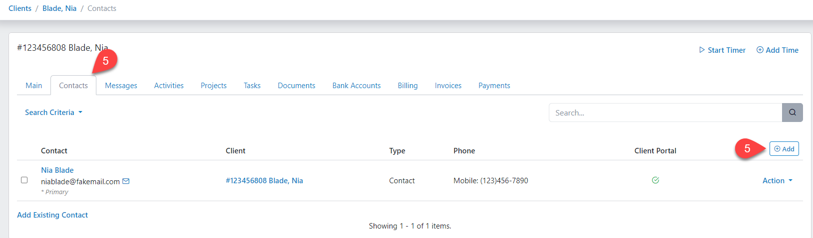 Individual Clients and Primary / Spouse / Alternate Contacts – Firm360