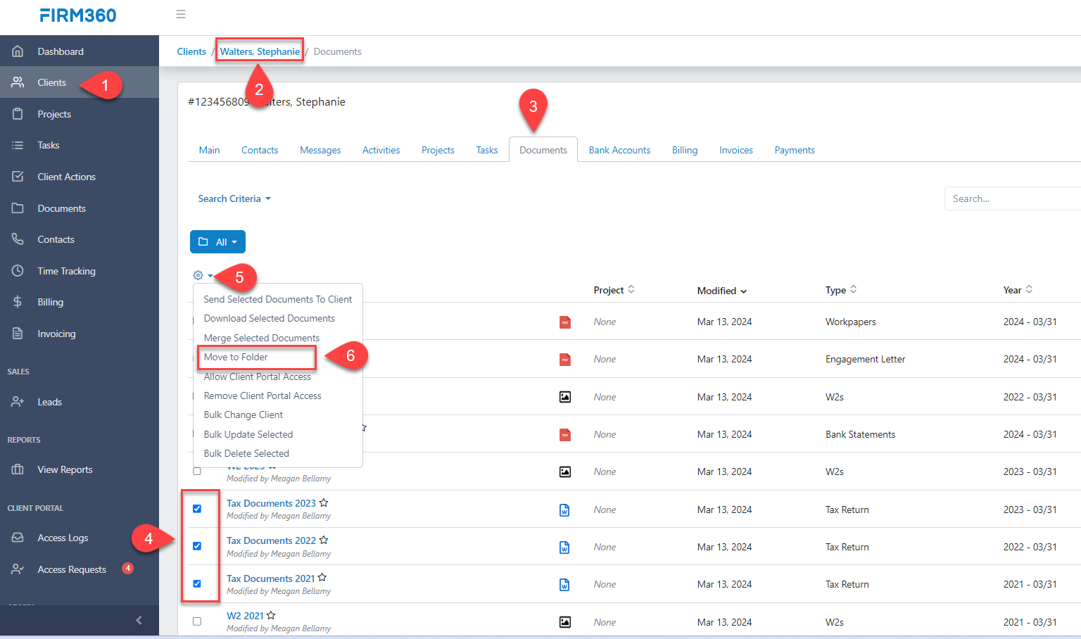 Documents Search Criteria Filter And Creating Folders Including Global Folder Naming Firm360