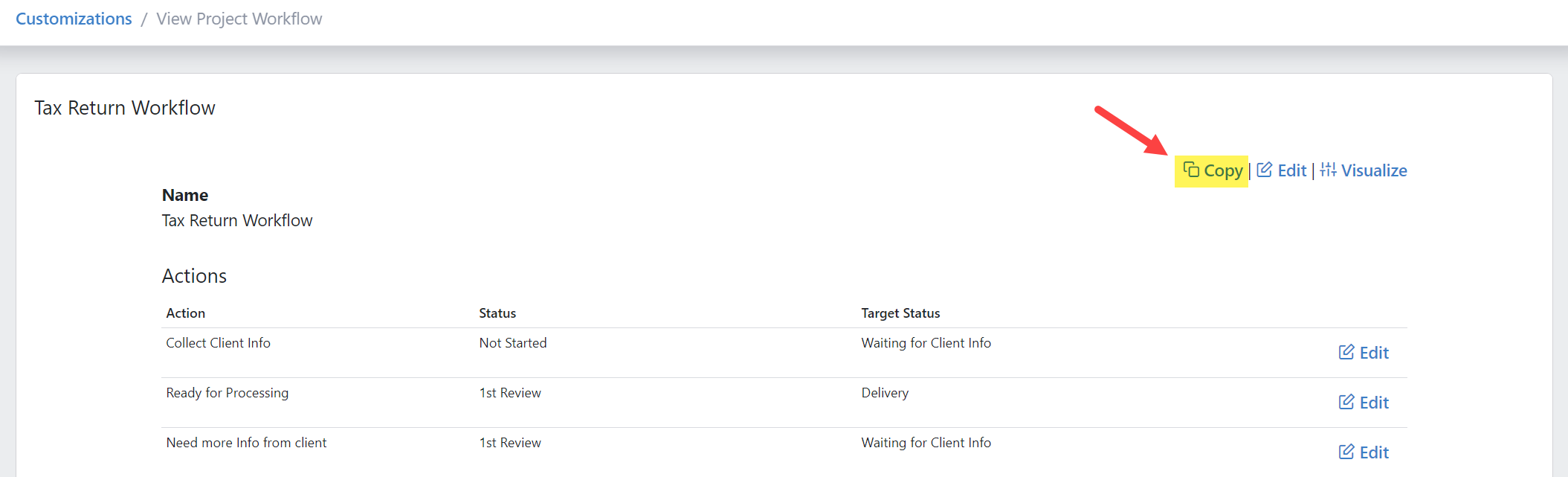 Project Workflows – Firm360