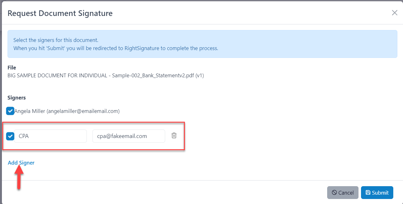 RightSignature - Requesting Signature(s) from Client(s) within Firm360 ...