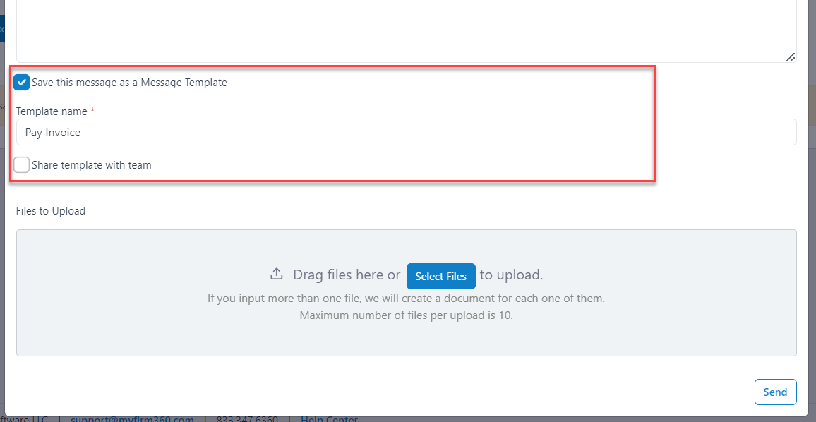 Client Messaging - Message Templates – Firm360