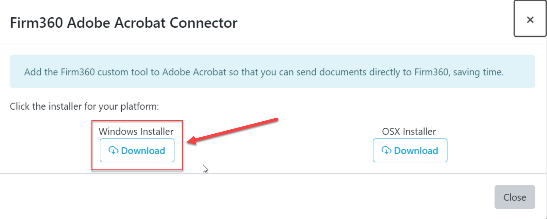 Adobe - Install Adobe Connector for Windows – Firm360