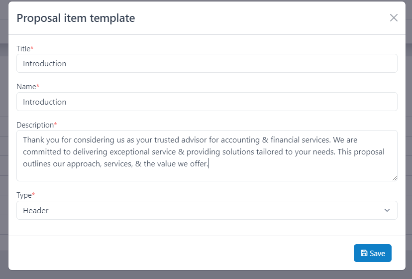 Proposals – Firm360