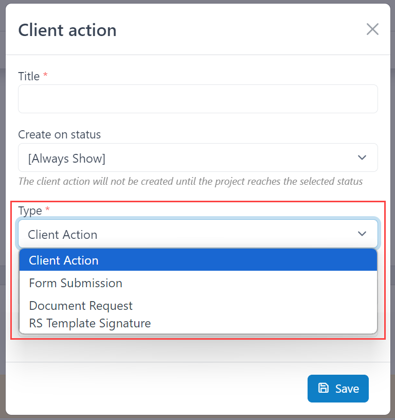 Client Actions – Firm360