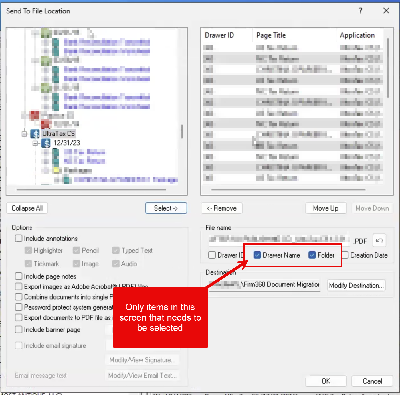 FileCabinet - Manual Export of Documents by Client – Firm360