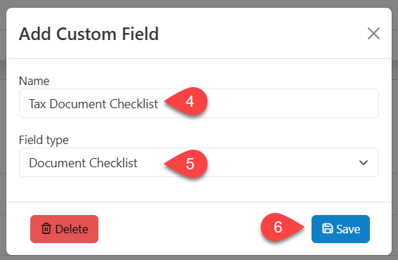 Documents- Document Checklist – Firm360