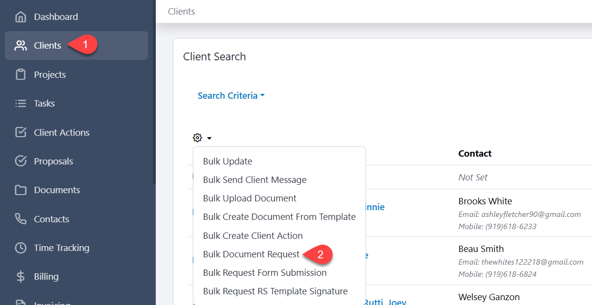 Documents- Document Checklist – Firm360