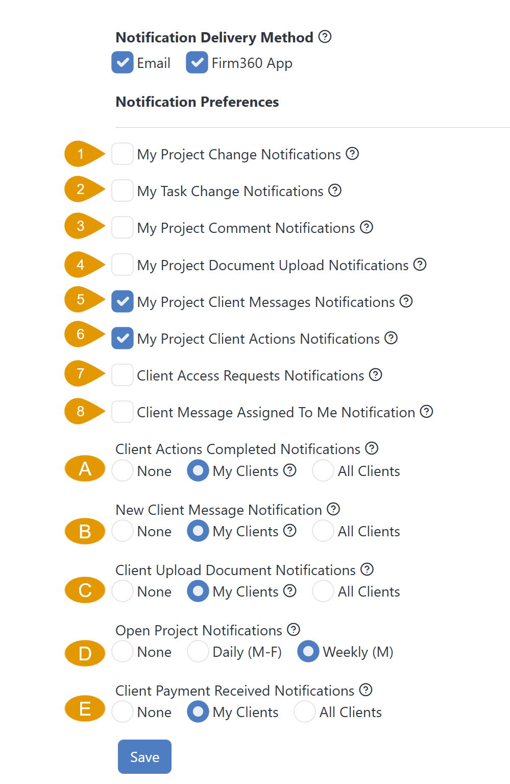 User Profile: Notification Preferences – Firm360