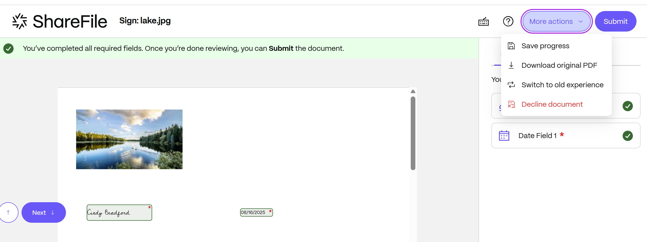 RightSignature - Client Signing Experience – Firm360