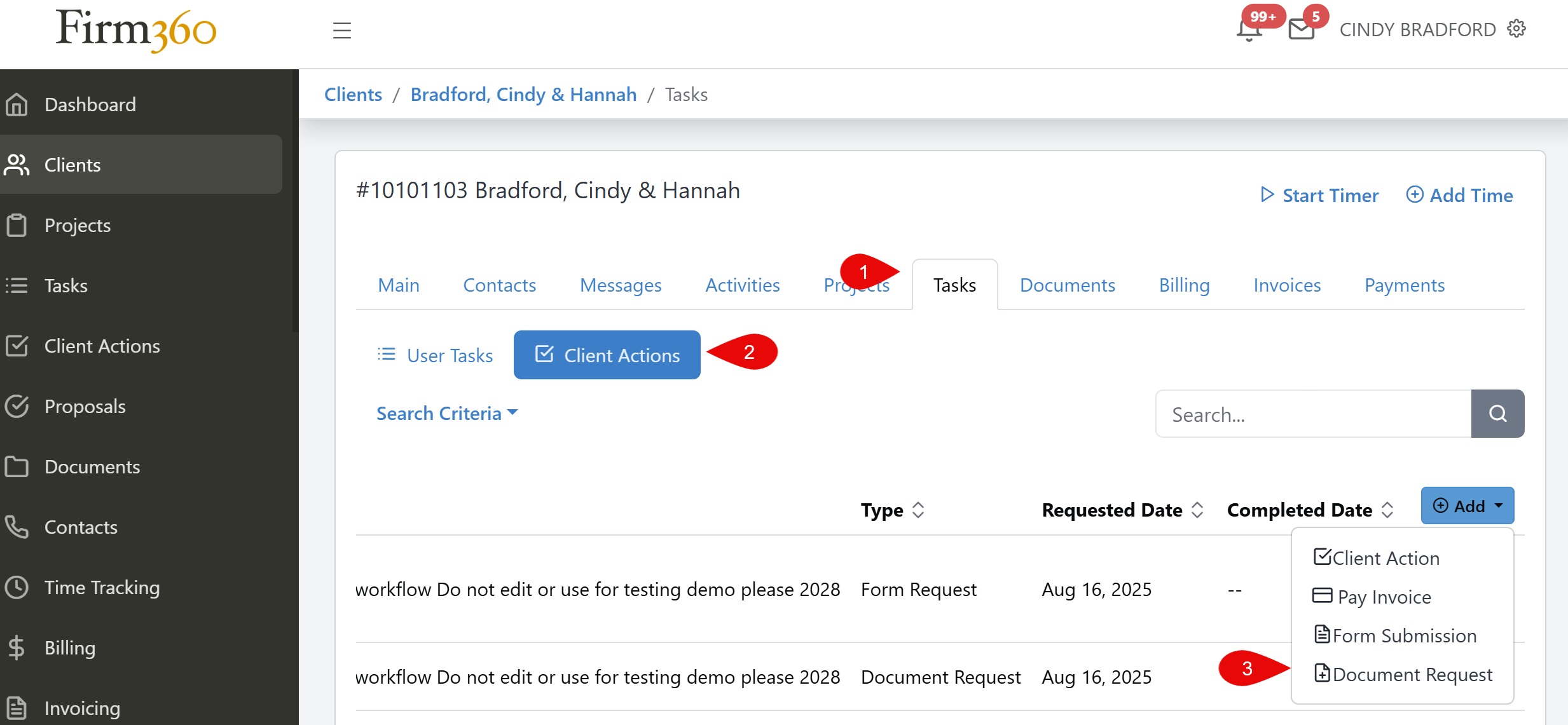 Documents- Document Checklist – Firm360