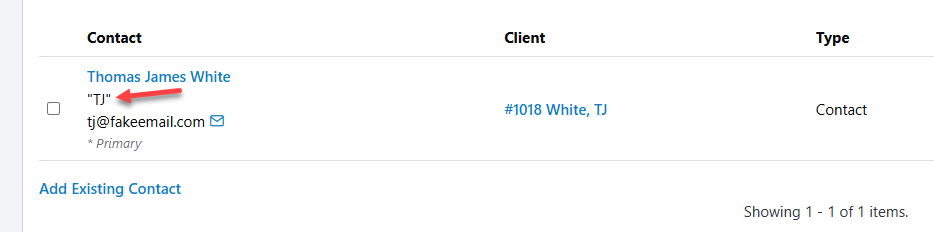 Client Nickname as Client Name – Firm360