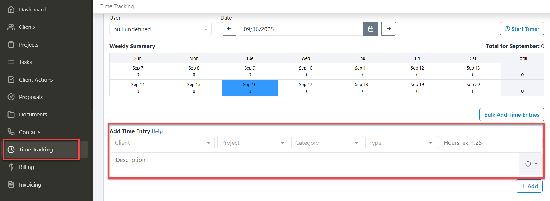 Time Tracking – Firm360