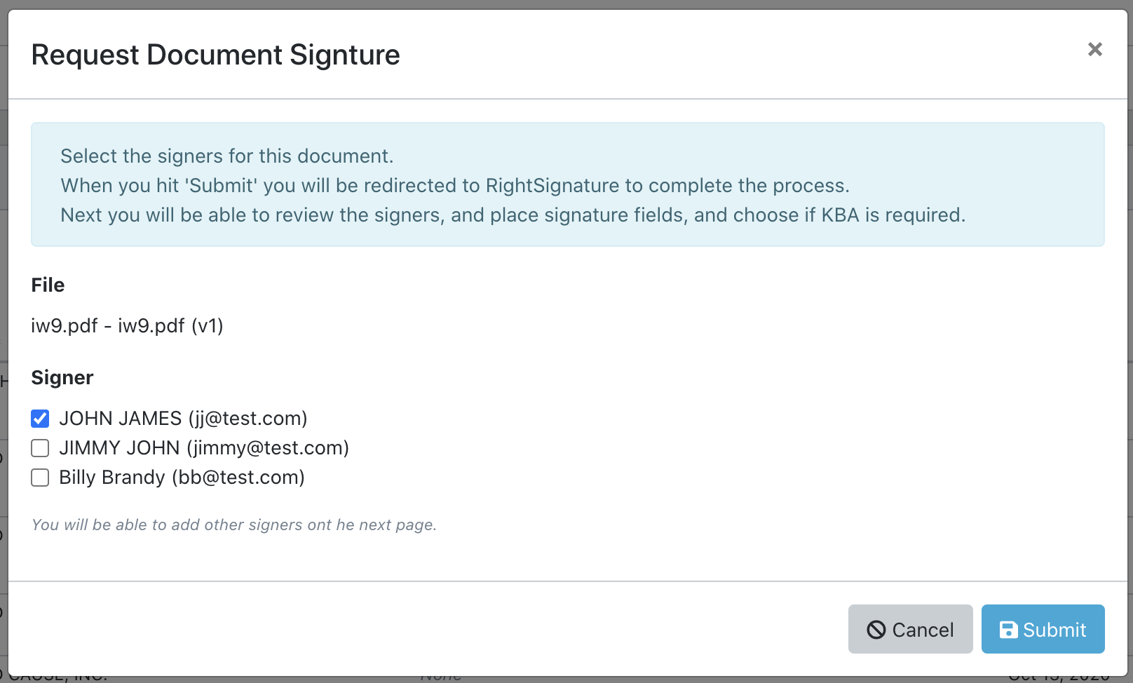 Right Signature - Requesting Signature – Firm360