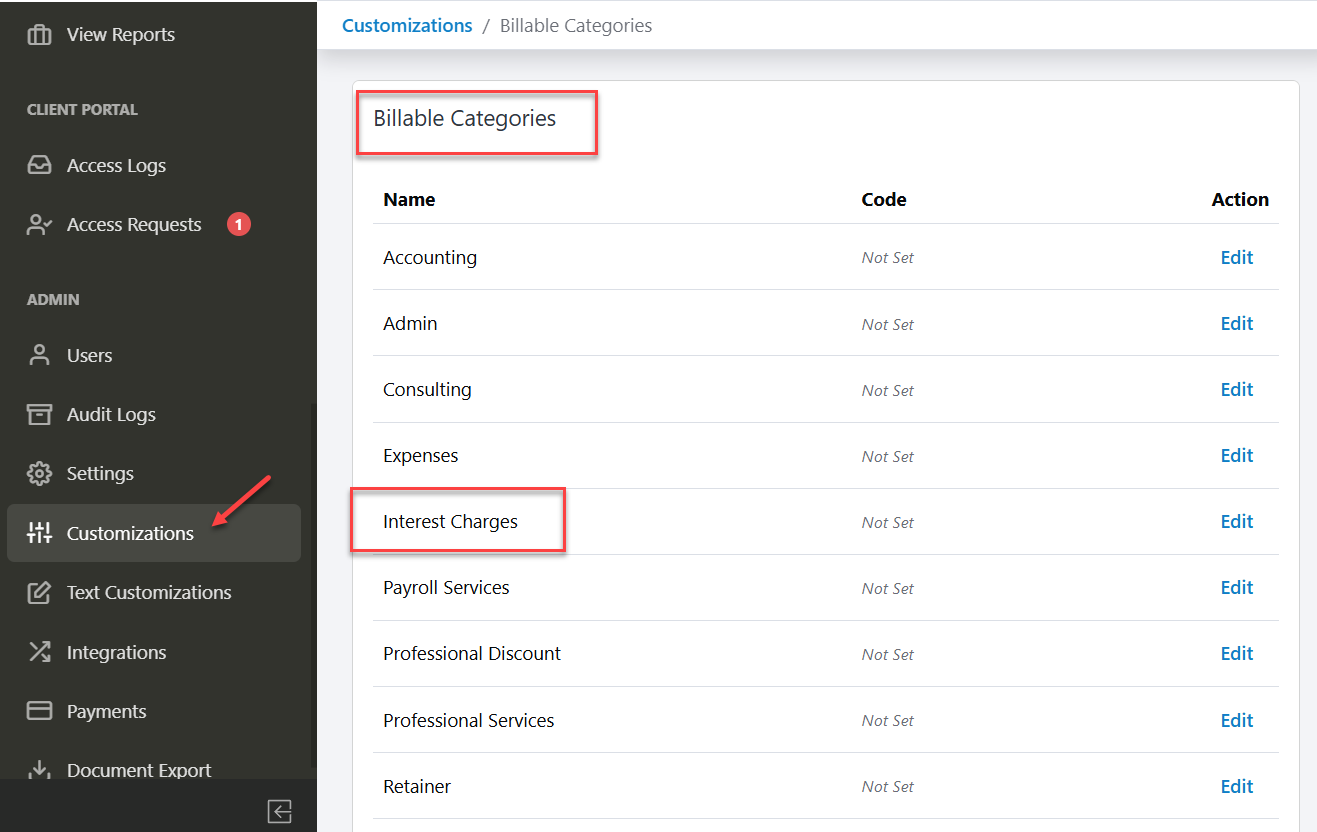 How to bill interest charges or service charges on our past due clients ...