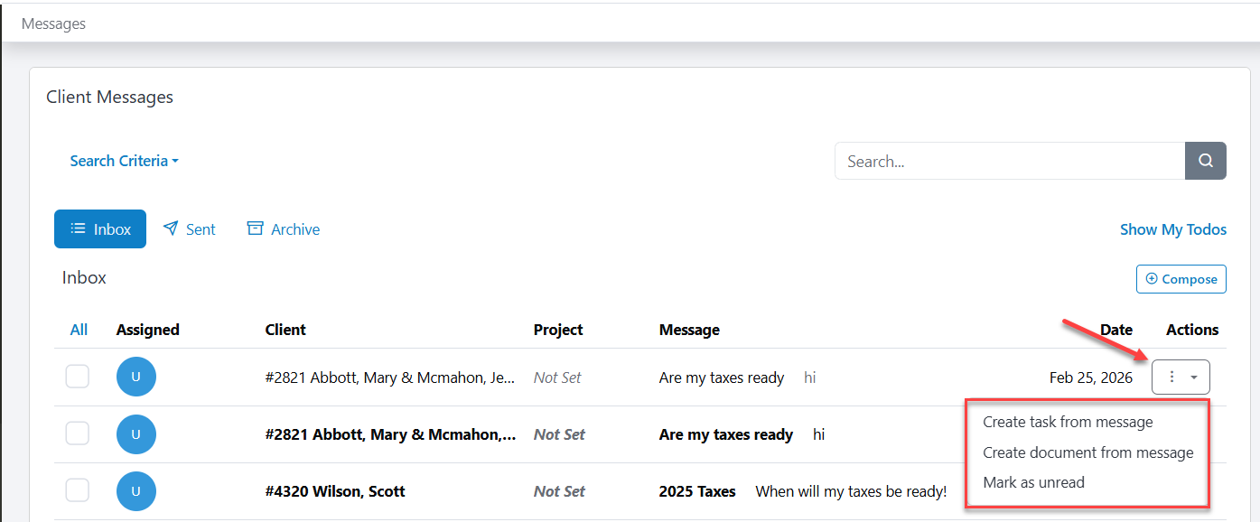 Client Messaging - Messaging Notifications and Managing – Firm360