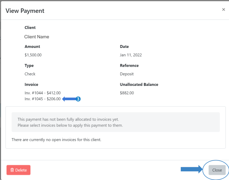 How to enter a retainer payment with no invoice? – Firm360
