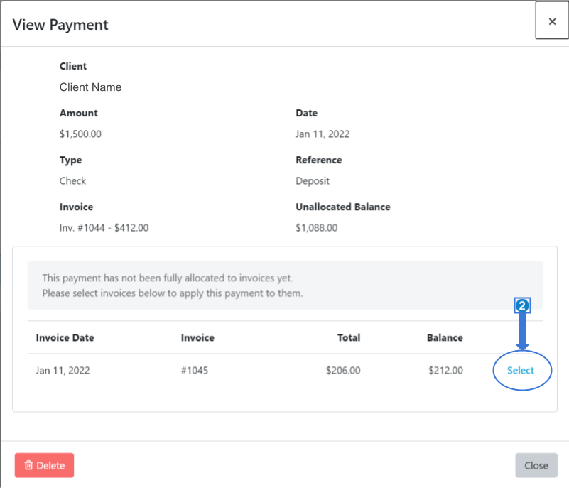 How to enter a retainer payment with no invoice? – Firm360