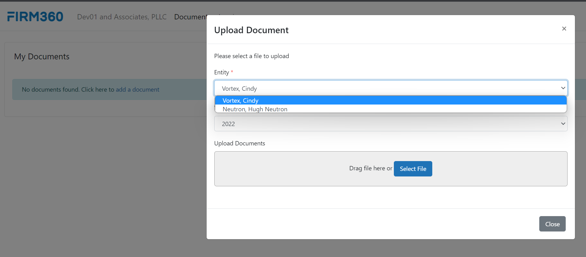 How does a contact associated with multiple clients ensure documents ...