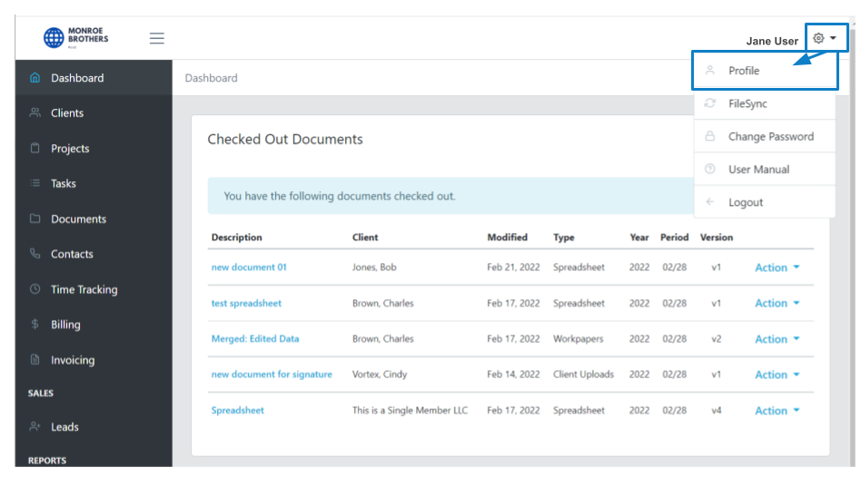 User > Profile - Multi-Factor Authentication – Firm360