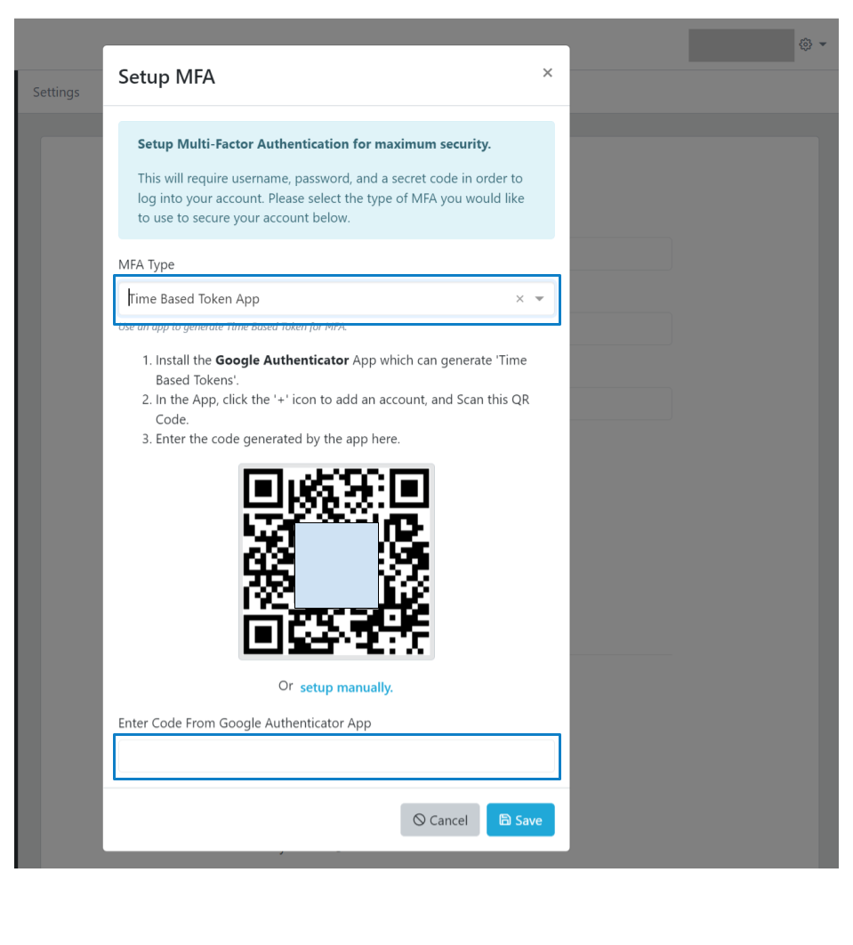 User > Profile - Multi-Factor Authentication – Firm360