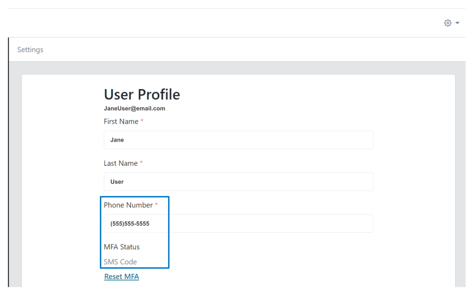 User > Profile - Multi-Factor Authentication – Firm360