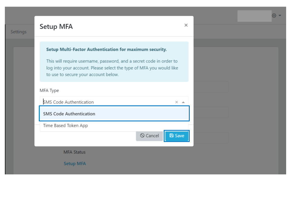 User > Profile - Multi-Factor Authentication – Firm360