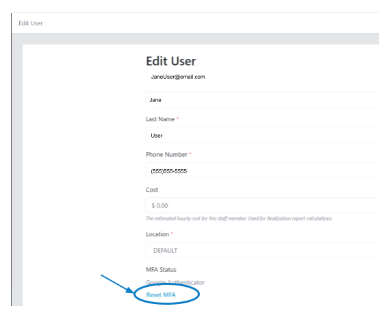 ADMIN Users - Reset Multi-Factor Authentication – Firm360