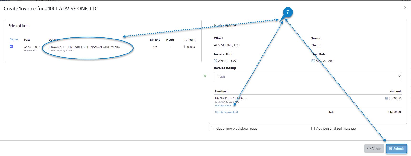 How to create a Progress Bill for time worked? – Firm360