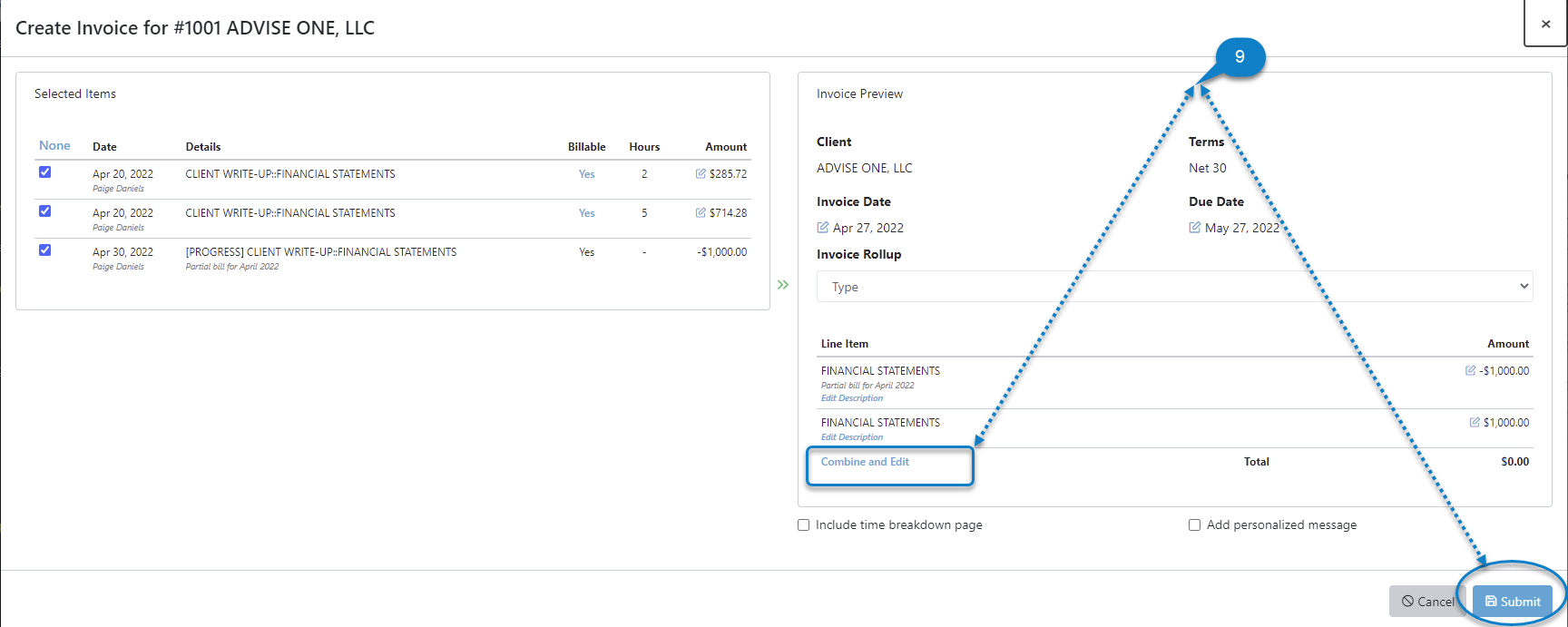 How to create a Progress Bill for time worked? – Firm360