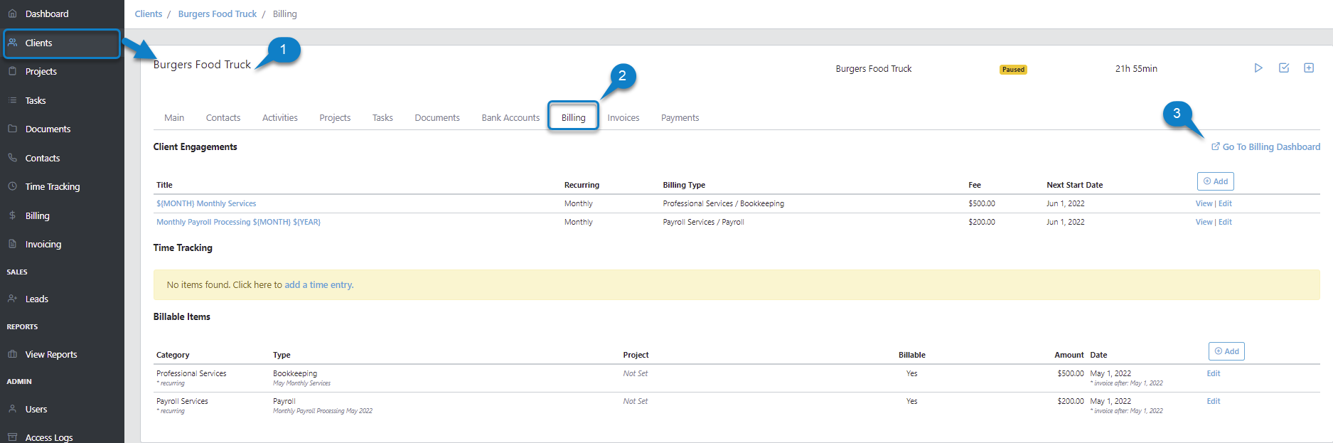 Creating an Invoice – Firm360