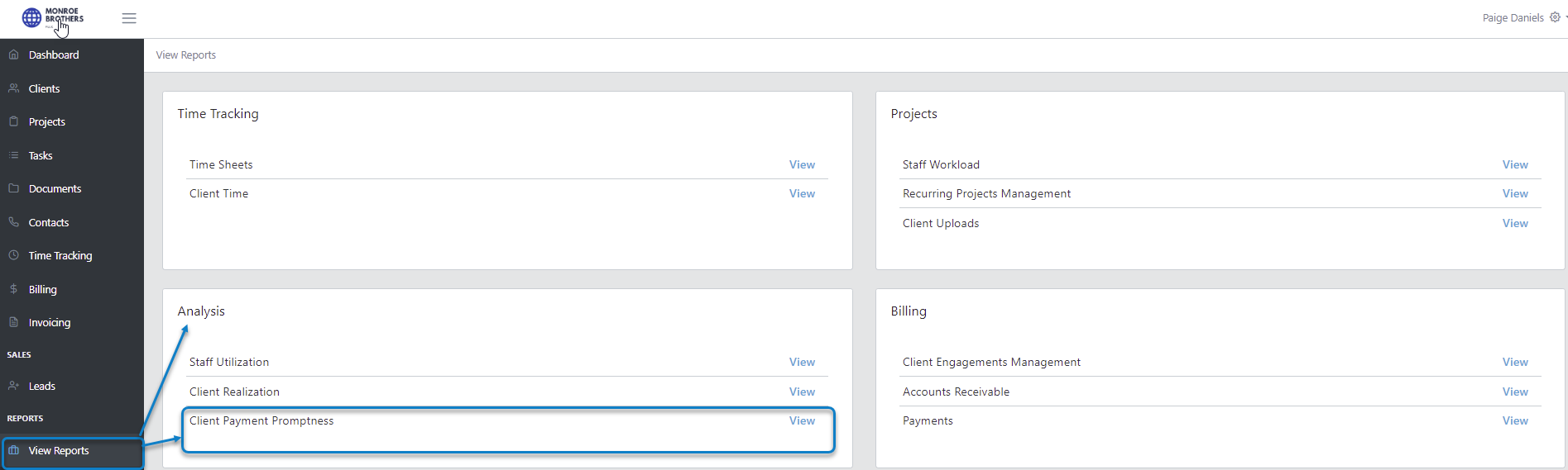 Analysis - Client Payment Promptness – Firm360