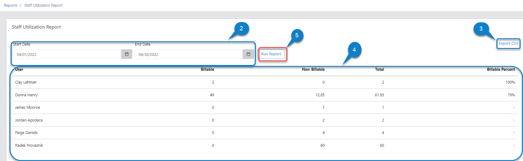 Analysis - Staff Utilization Report – Firm360
