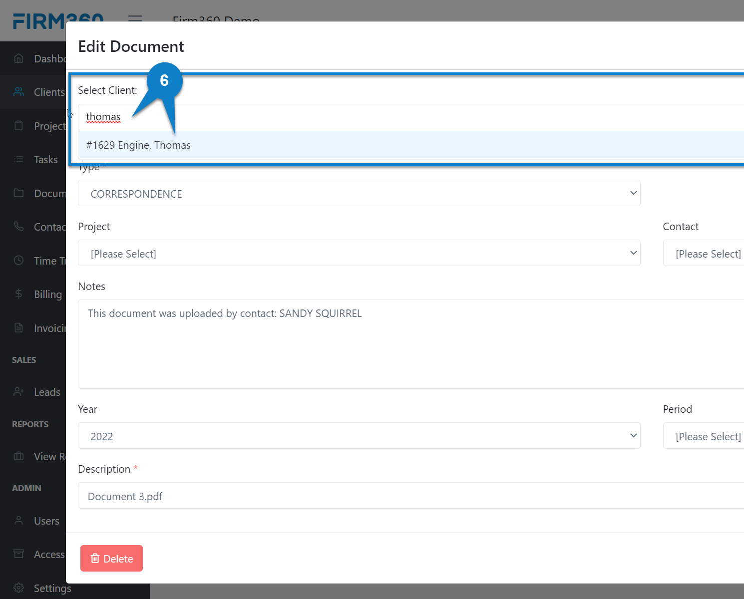 How do I move documents to a different client ? – Firm360