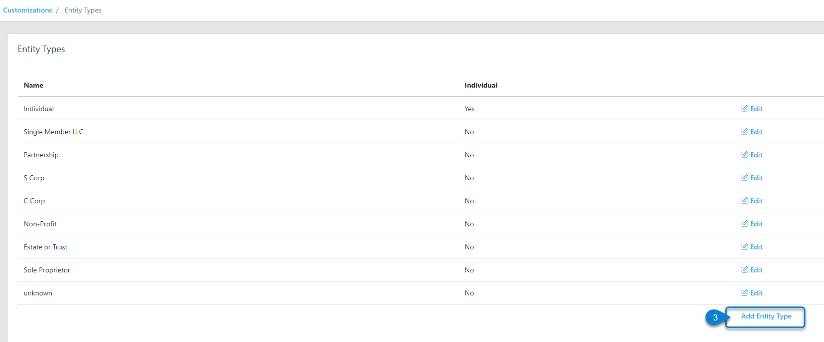 Adding Entity Types in Customizations – Firm360