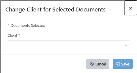 Documents- Bulk Update Document Options: Allow Client Portal Access, Remove Client Portal Access ...